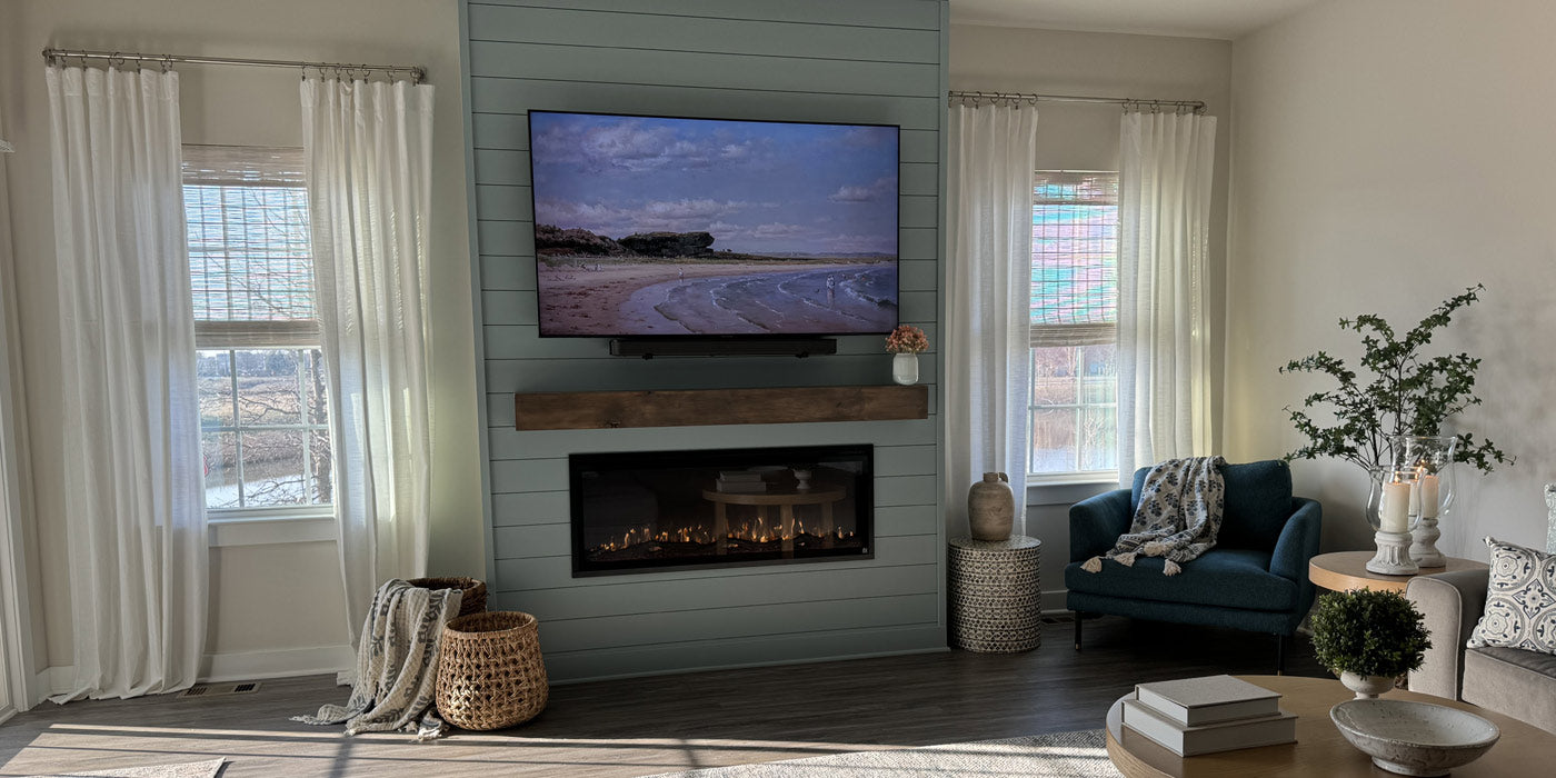 TV Over Fireplace How To: The Best Electric Fireplace Size For Your TV ...