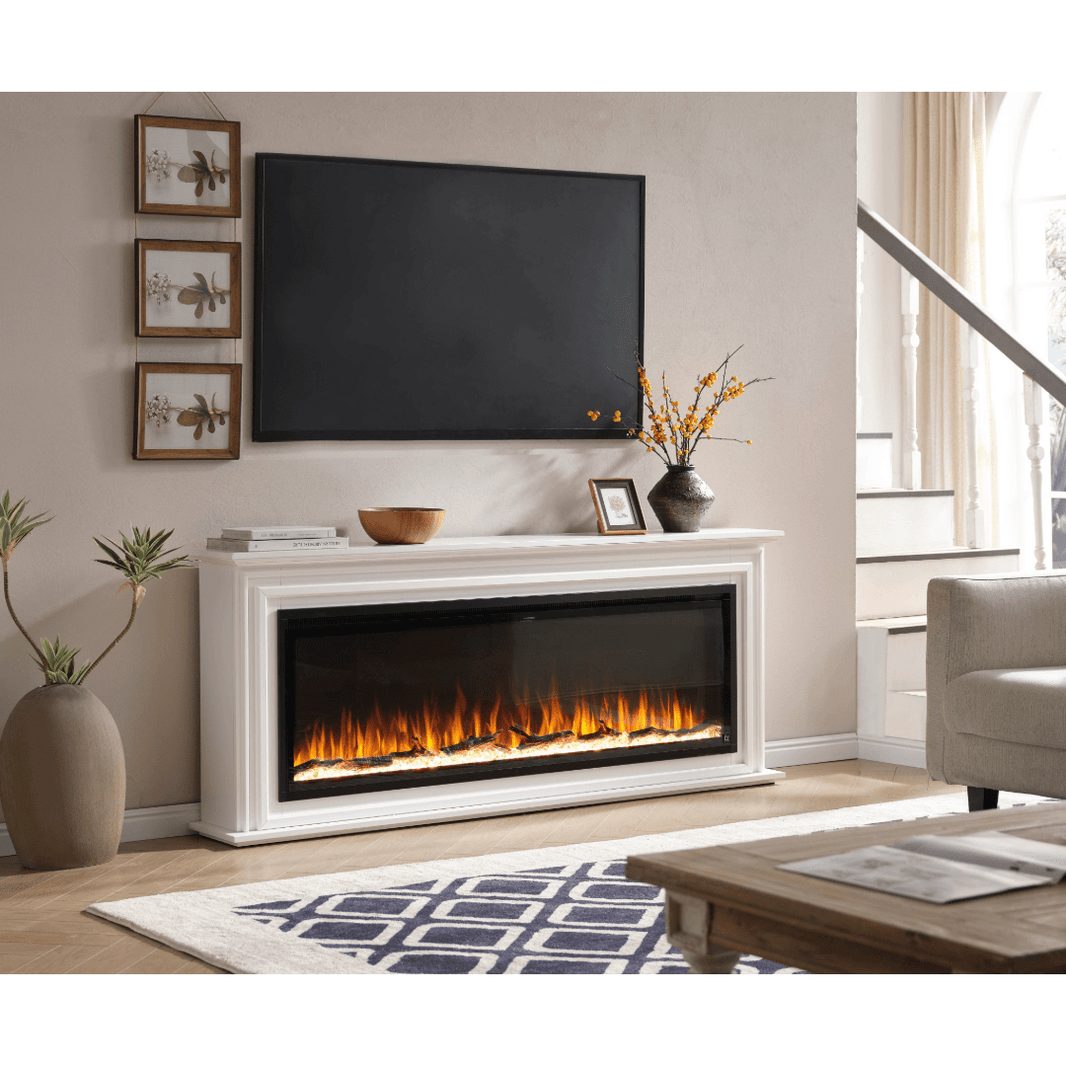Sideline Elite 60 Inch Smart Electric Fireplace with Encase Surround M ...