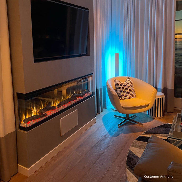 Touchstone Sideline Infinity 50 3 Sided Recessed Smart Electric ...