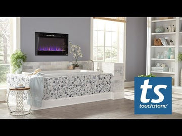 Touchstone Sideline 36 Inch Recessed Smart Electric Fireplace 80014 ...